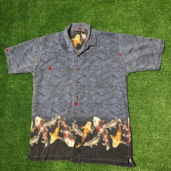 No Boundaries | Shirts | Throwback No Boundaries All Over Koi Fish ...